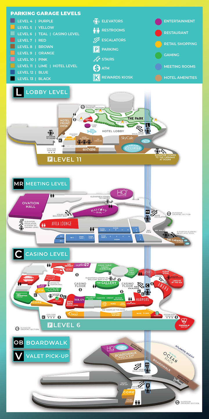 Property Map - Atlantic City | Ocean Casino Resort